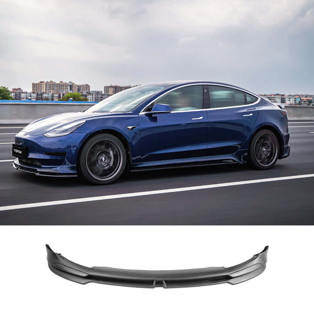 2017-21 Tesla Model 3 Front Lip By YOFER – HIREV SPORTS