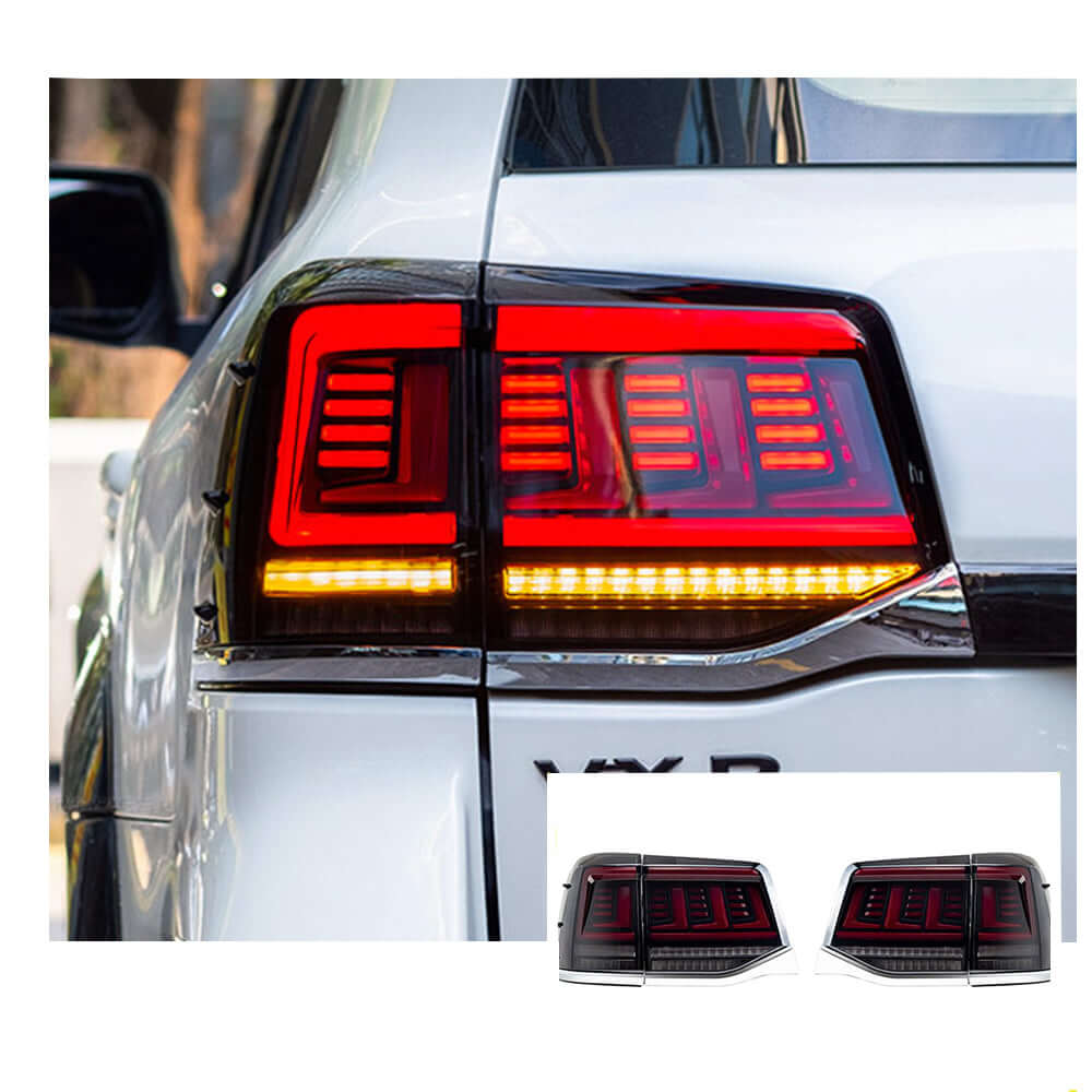 HRS 2016-21 Toyota Land Cruiser LED Tail Lights - Smoke - V2 – HIREV SPORTS