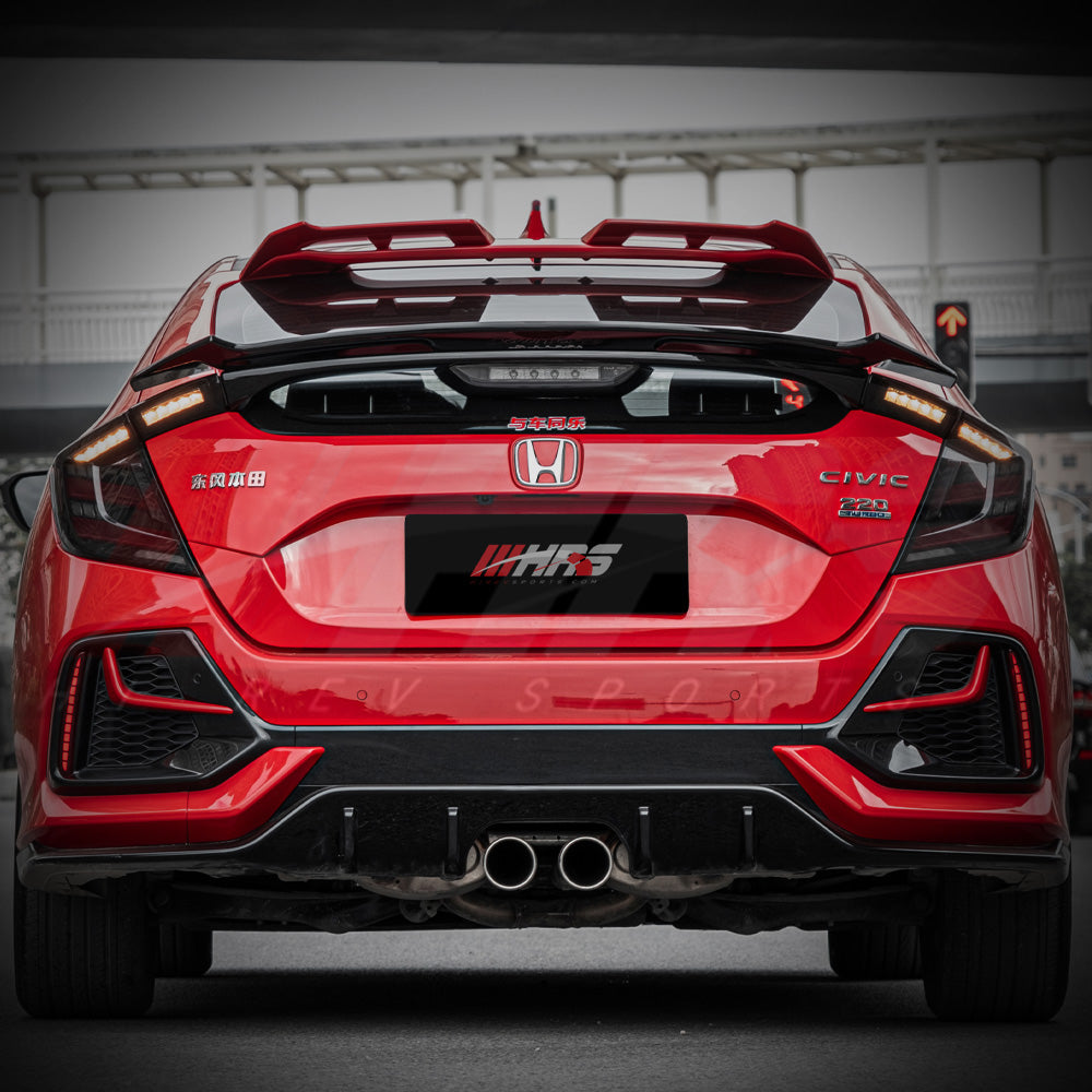 HRS 2017-20 Honda Civic 10th Gen Hatchback FK7-FK8 Hatch Spoiler - V3 ...